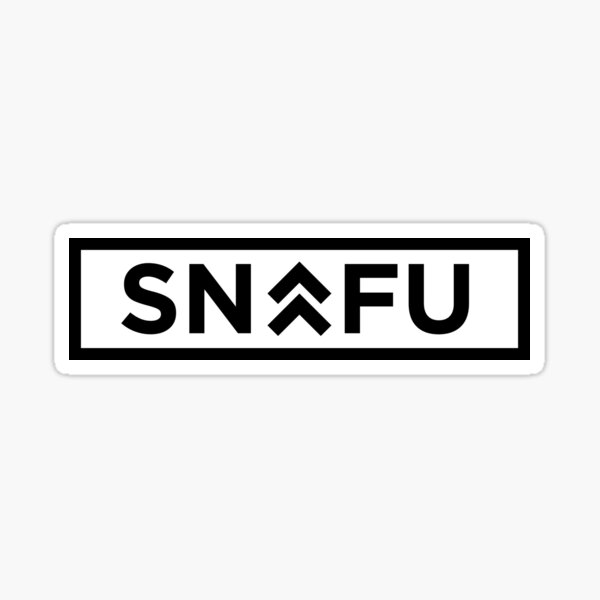 "SNAFU funny military slang" Sticker for Sale by totemsofwar | Redbubble
