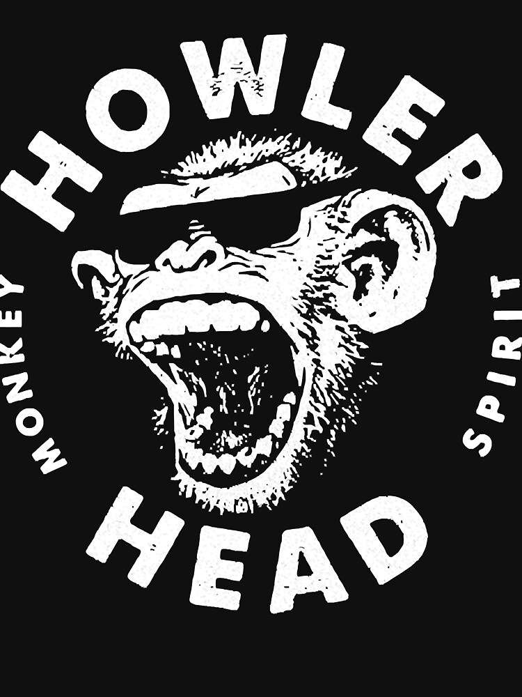"Howler Head Monkey Kentucky Bourbon Whiskey Vintage Logo " T-shirt by ...
