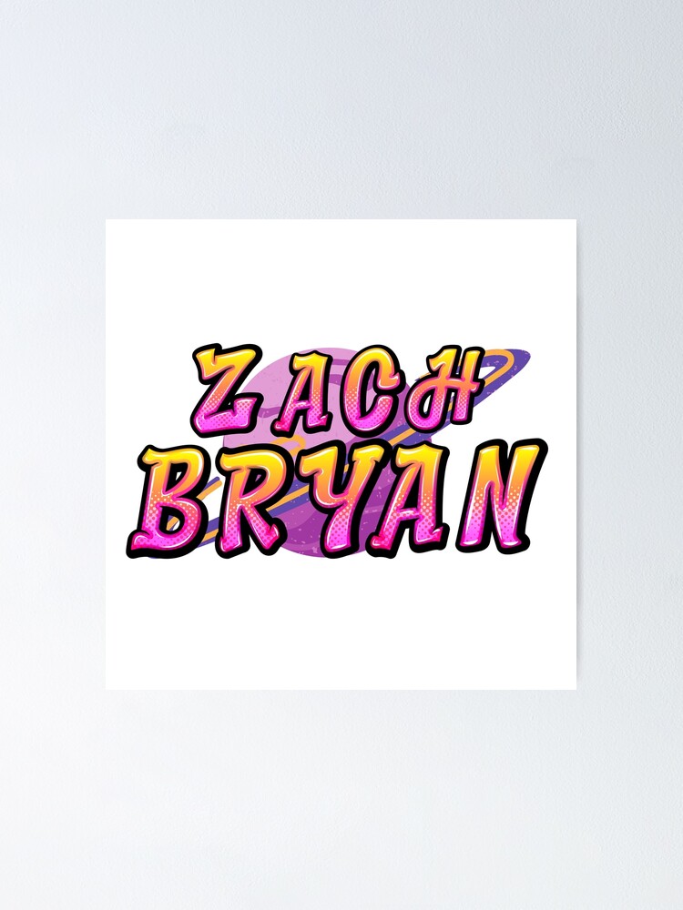 "ZACH BRYAN" Poster for Sale by RERM | Redbubble