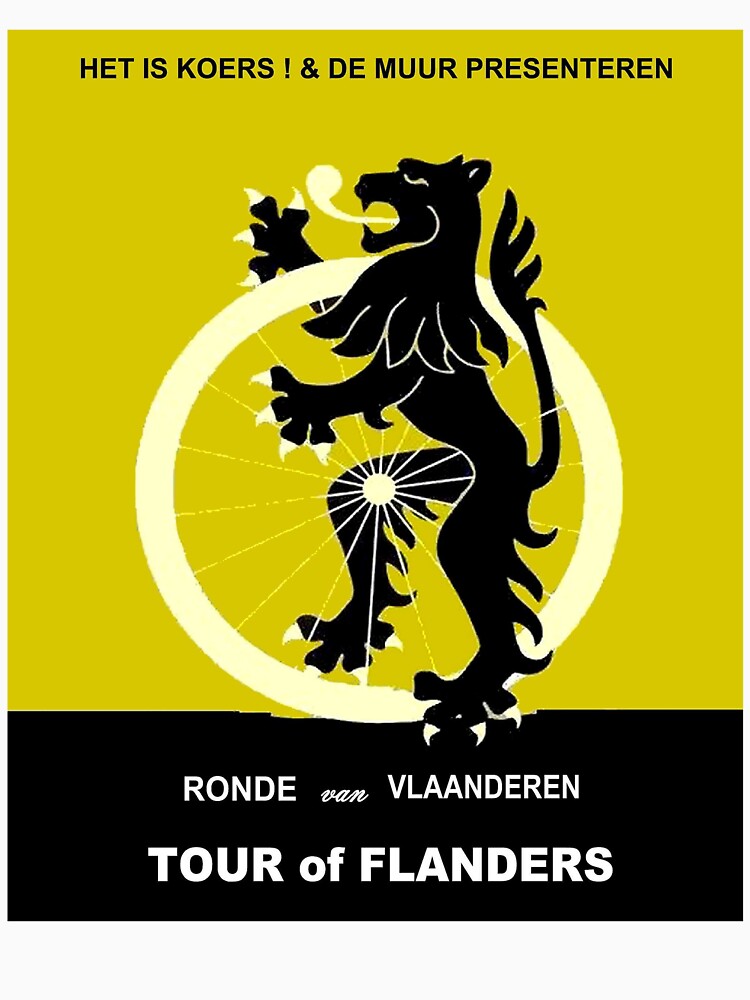 "TOUR of FLANDERS: Vintage Cycle Racing Advertising Print" T-shirt for ...