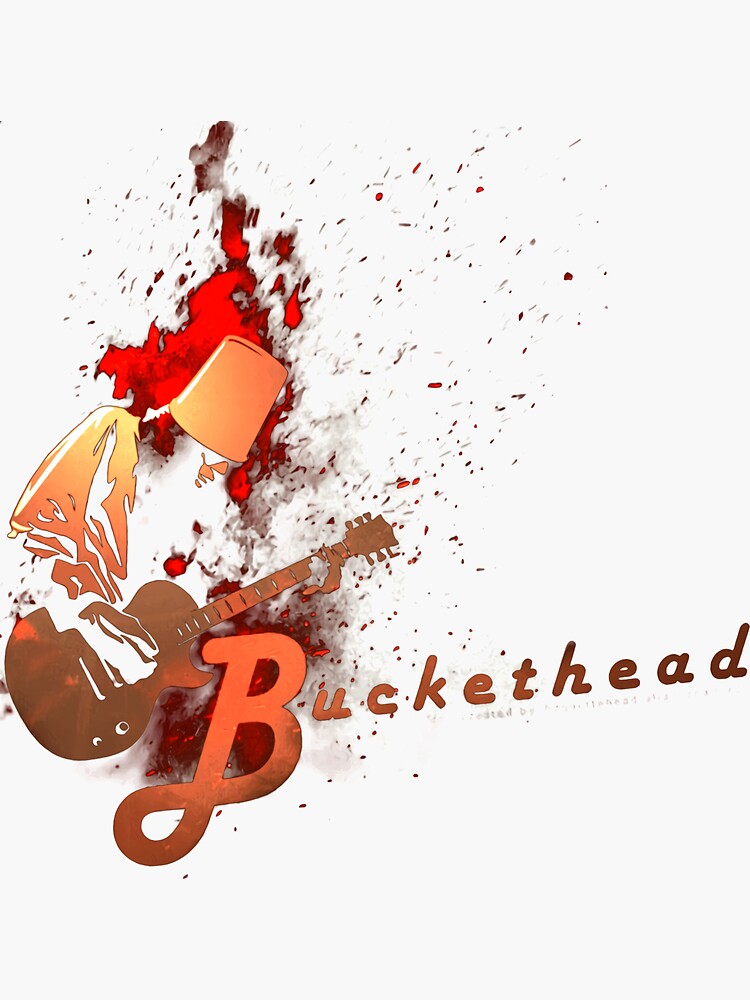 "Buckethead Mens" Sticker for Sale by Flokshe | Redbubble