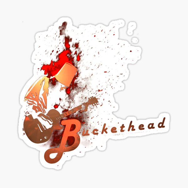 "Buckethead Mens" Sticker for Sale by Flokshe | Redbubble