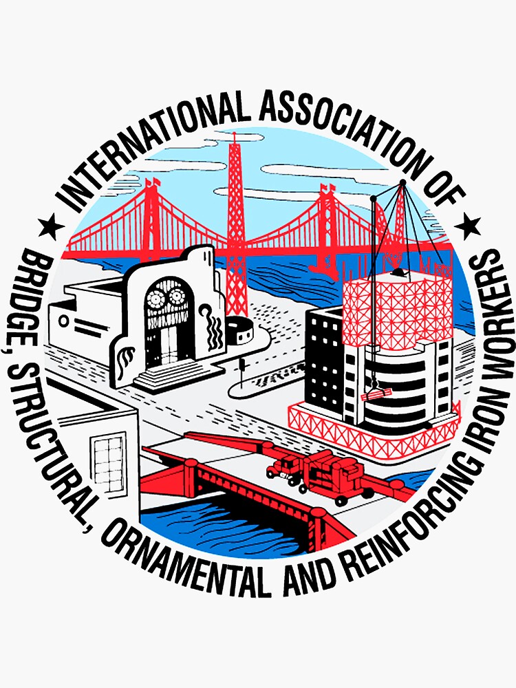 "Ironworker Logos" Sticker for Sale by Vidales701 | Redbubble