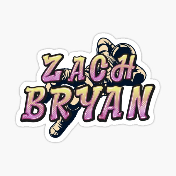 "ZACH BRYAN" Sticker for Sale by RERM | Redbubble