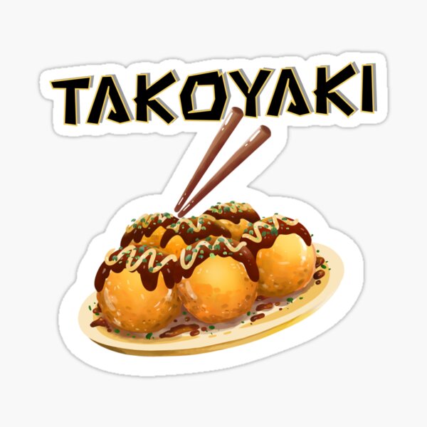 "Kawaii Takoyaki Cute Japanese Food Vintage " Sticker for Sale by ...