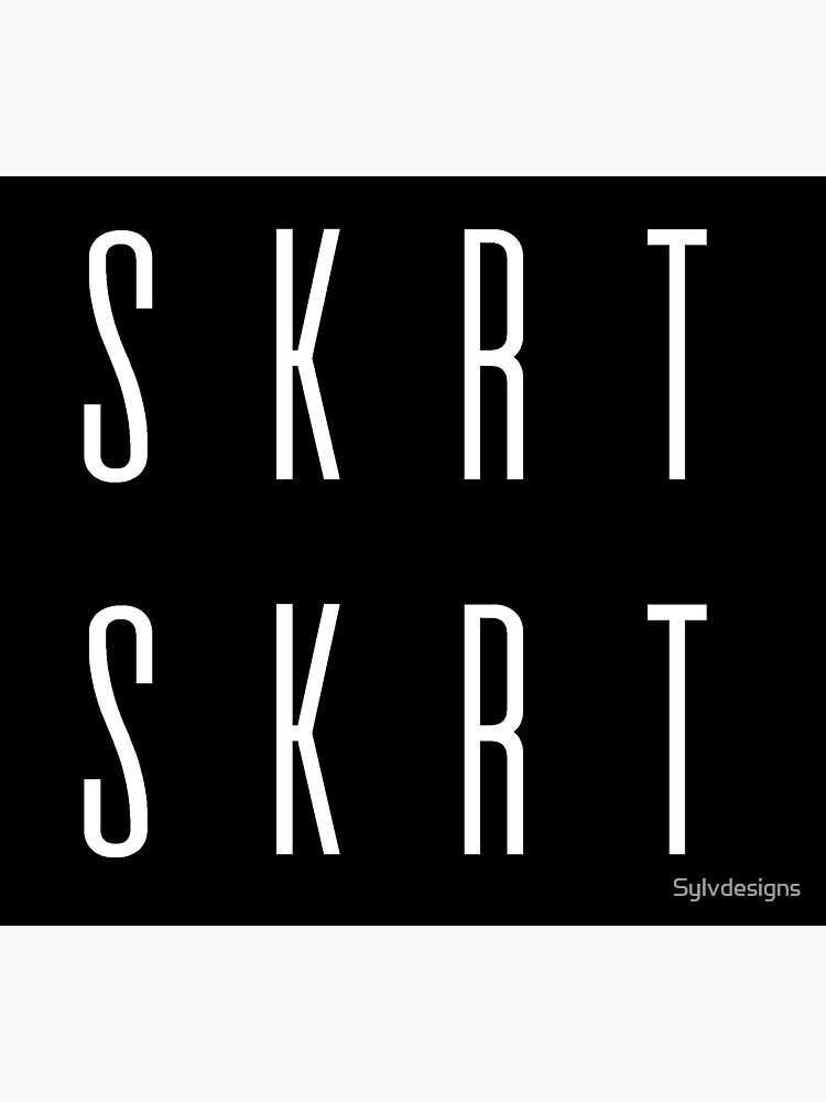 "SKRT SKRT Graphic" Sticker for Sale by Sylvdesigns | Redbubble