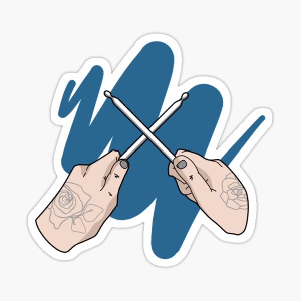 "Scottish Rock Drummer Saltire " Sticker for Sale by BakerMiles | Redbubble