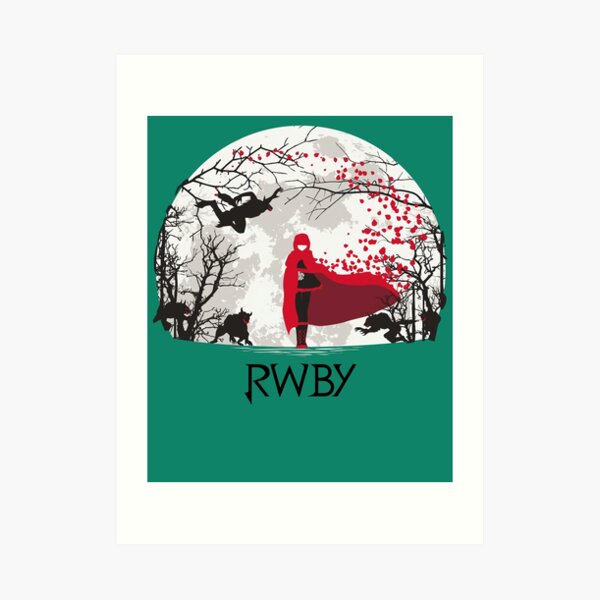 "RWBY Ruby Rose Starry Crescent Sky Ruby Rose" Art Print for Sale by Flokshe | Redbubble