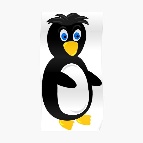 "Shocked Linux Tux" Poster for Sale by TakeABreakTAB | Redbubble