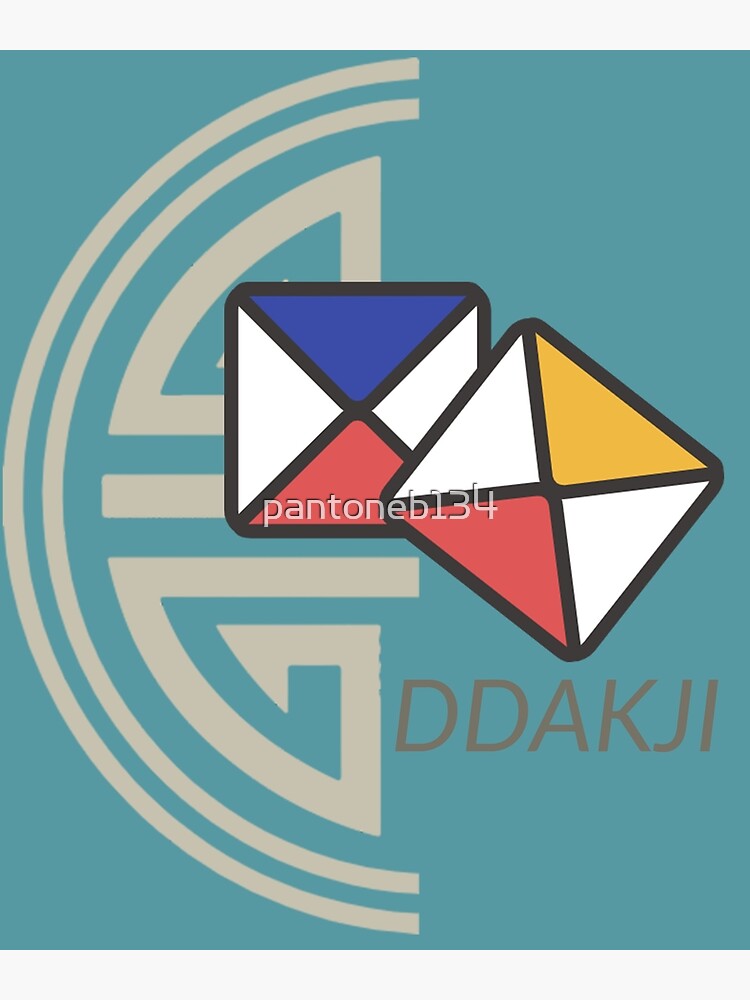 "Unique Traditional Korean Origami Game Ddakji" Poster for Sale by ...
