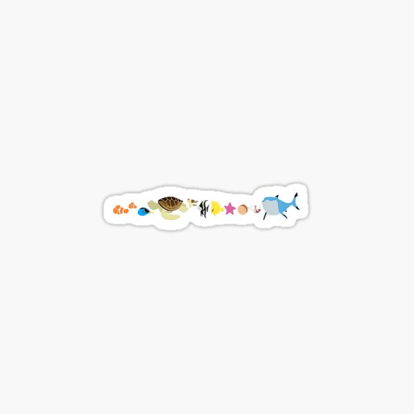 "Finding Nemo Character Illustration Sticker" Sticker for Sale by ...