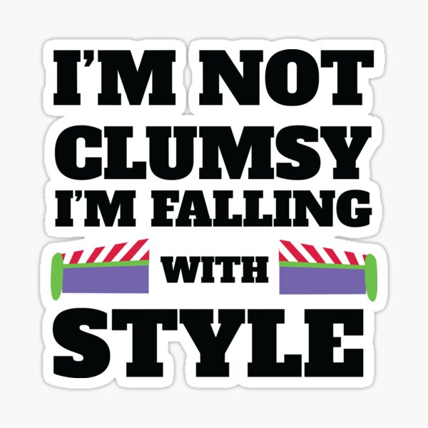"clumsy" Sticker for Sale by DaphneBran | Redbubble
