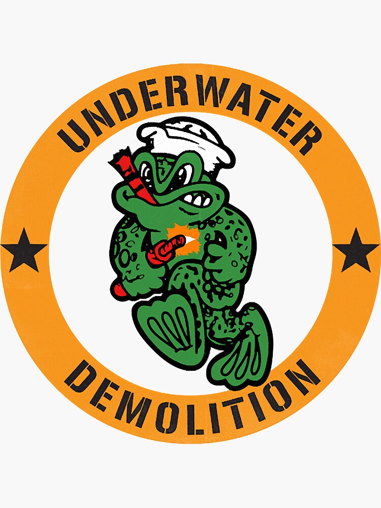 "Fifties Frogman " Sticker for Sale by Wehioslep20 | Redbubble