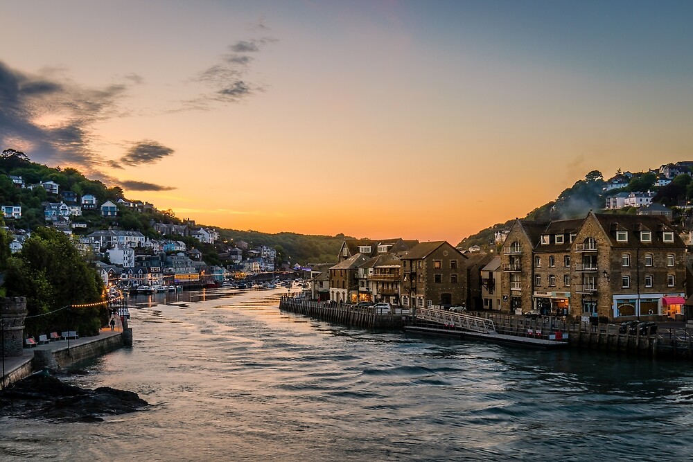 "Looe Harbour, Cornwall" by David Rowlatt | Redbubble