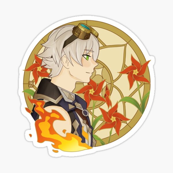 "Bennett, Genshin Impact" Sticker for Sale by Morkerav | Redbubble