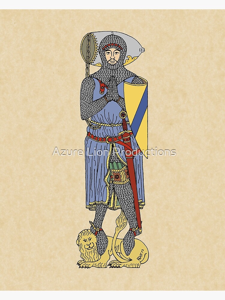 " Dieses Kunstwerk zeigt einen englischen Ritter von ca. 1300. Der edle ...