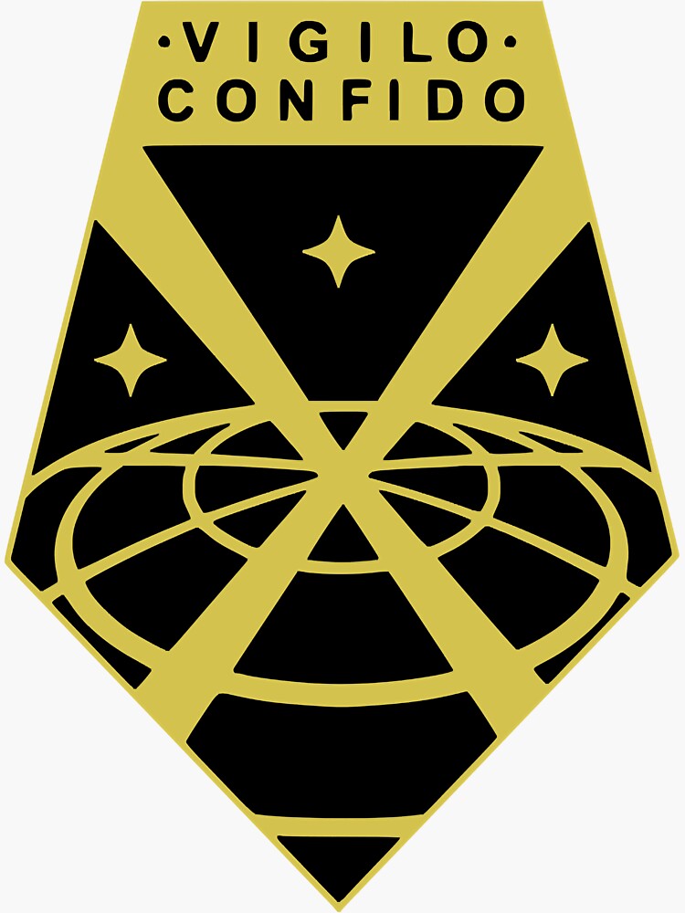 "Vigilo Confido" Sticker for Sale by LewisDynette | Redbubble