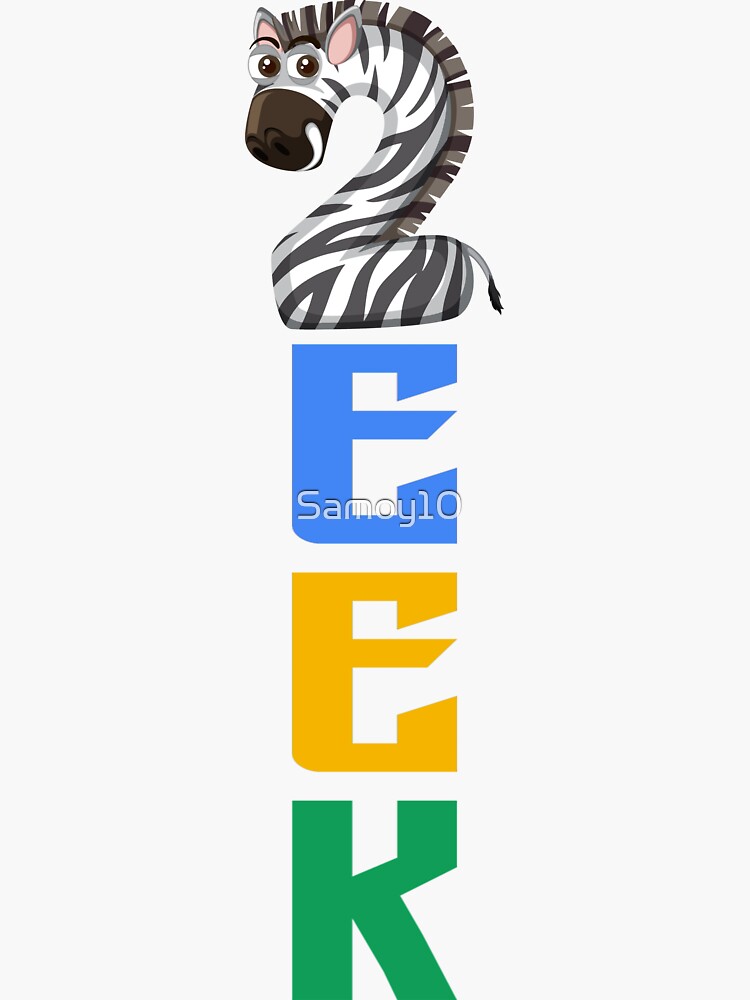 "zeek" Sticker for Sale by Samoy10 | Redbubble