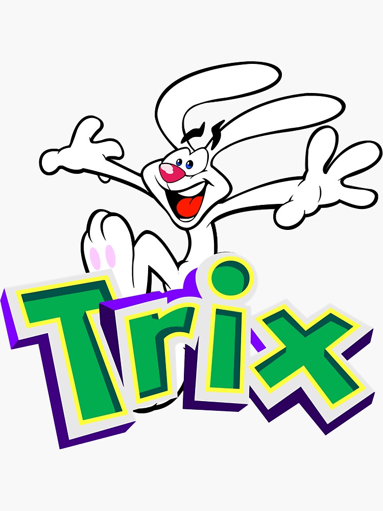 "Trix Rabbit" Sticker for Sale by LewisDynette | Redbubble