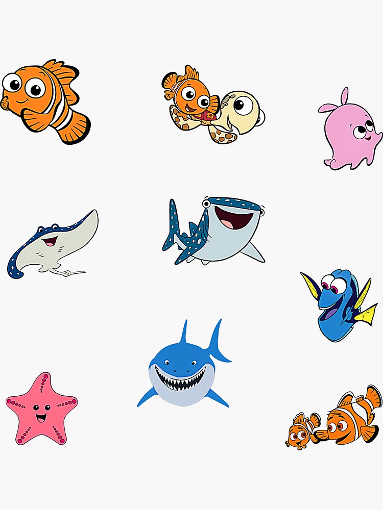 "Finding Nemo Finding Nemo animation" Sticker for Sale by Cheyennrden ...