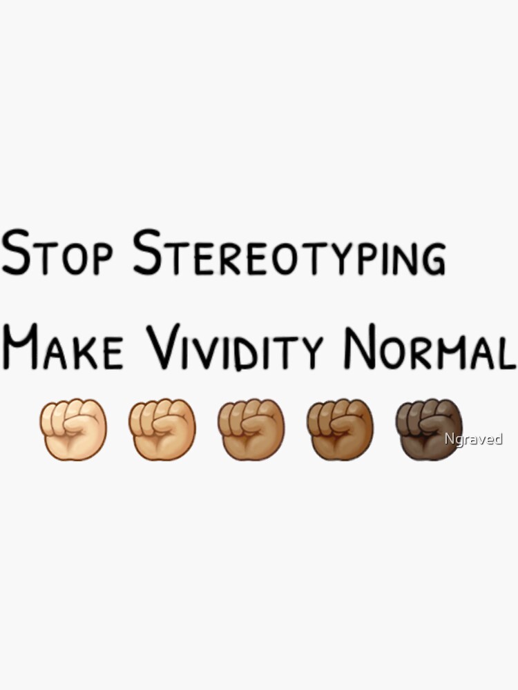 "Stop Stereotyping" Sticker for Sale by Ngraved | Redbubble