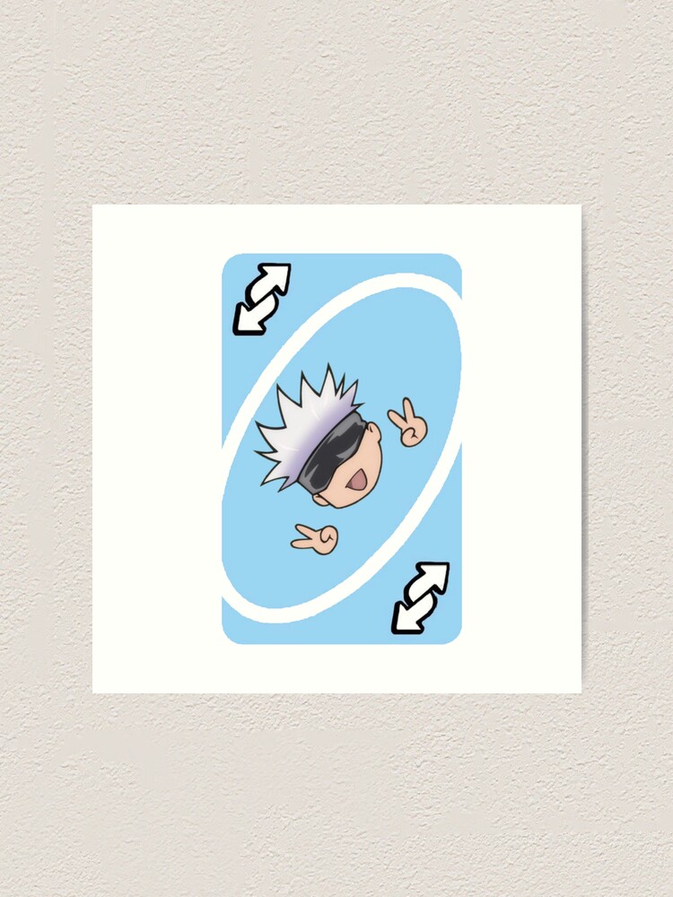 "Gojo UNO reverse card jujutsu kaisen" Art Print for Sale by HDR-design ...