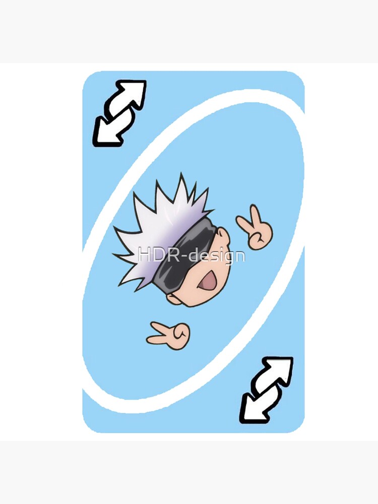 "Gojo UNO reverse card jujutsu kaisen" Art Print for Sale by HDR-design ...