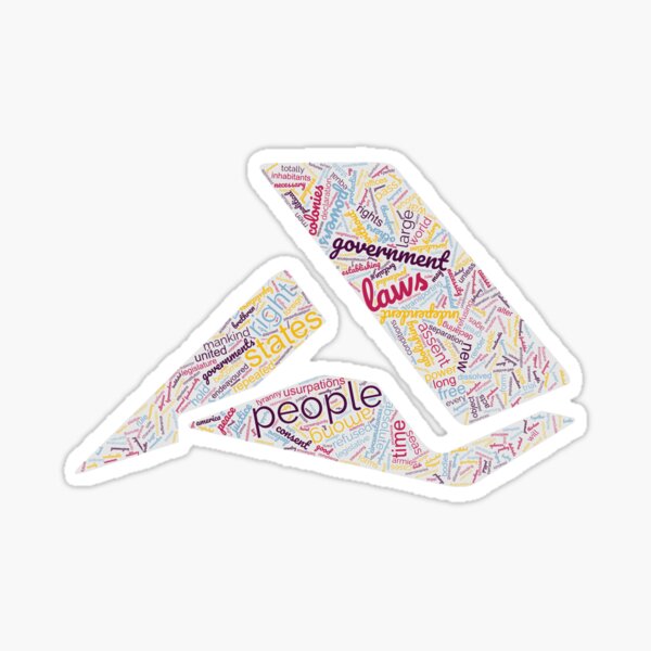 "USA independence day fun declaration" Sticker for Sale by fmakas ...