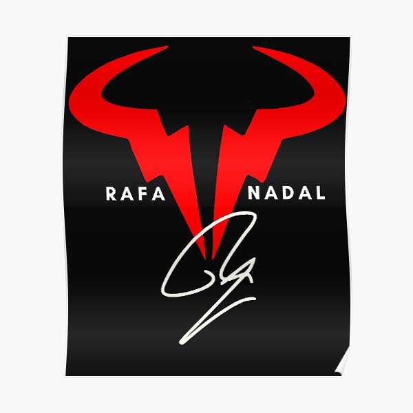 " Rafa Nadal logo " Poster for Sale by PenniWilliam1 | Redbubble