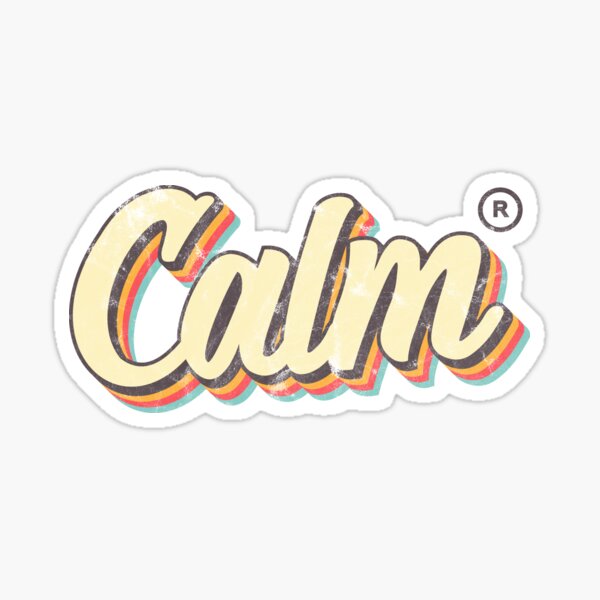 "Calm" Sticker for Sale by AlvzArt | Redbubble