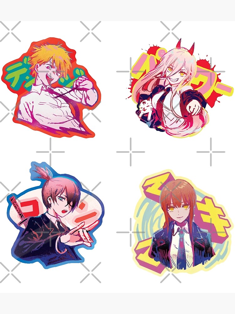 "Chainsaw Man, Sticker Pack " Poster for Sale by zeromanga | Redbubble