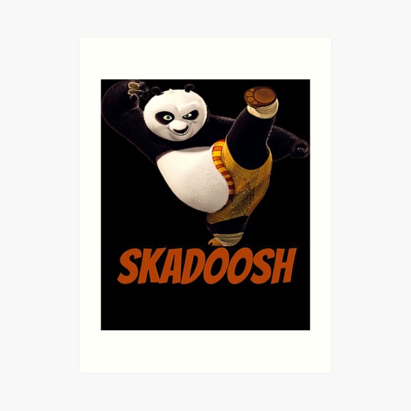 "Kung Fu Panda Kung Fu Panda Skadoosh" Art Print for Sale by Chelsovey ...