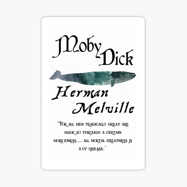 "Moby Dick Art" Sticker by NabuOnline | Redbubble