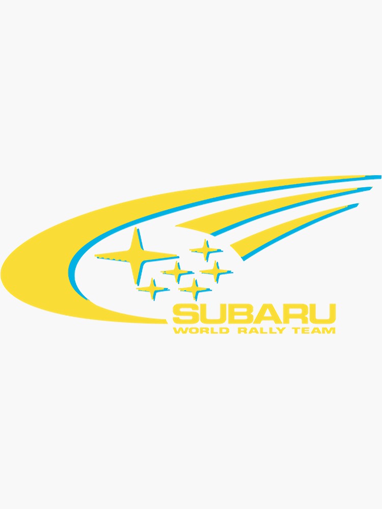 " Subaru World Rally Team " Sticker for Sale by BonnieOxenride | Redbubble