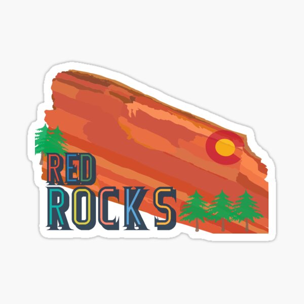"Red Rocks" Sticker for Sale by fantedesign | Redbubble