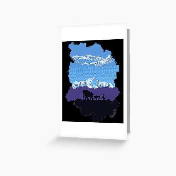 "Ice Age Pixel Age Sticker" Greeting Card by Lylacalister | Redbubble