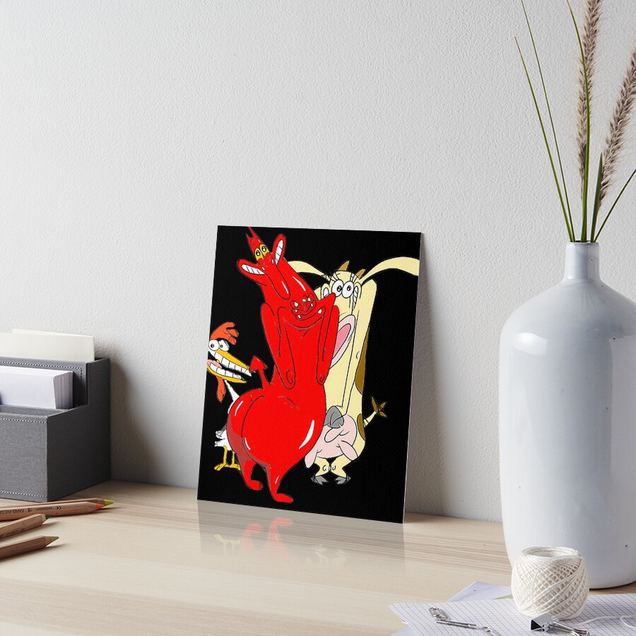 "Cow And Chicken Cow and Chicken Red Guy movie" Art Board Print for ...