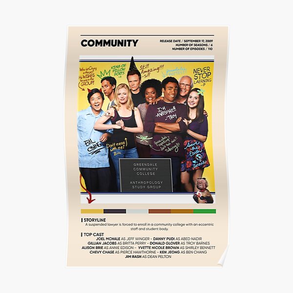 "Community Tv Show Poster 16x20 Wall Art, Room Decor" Poster for Sale ...