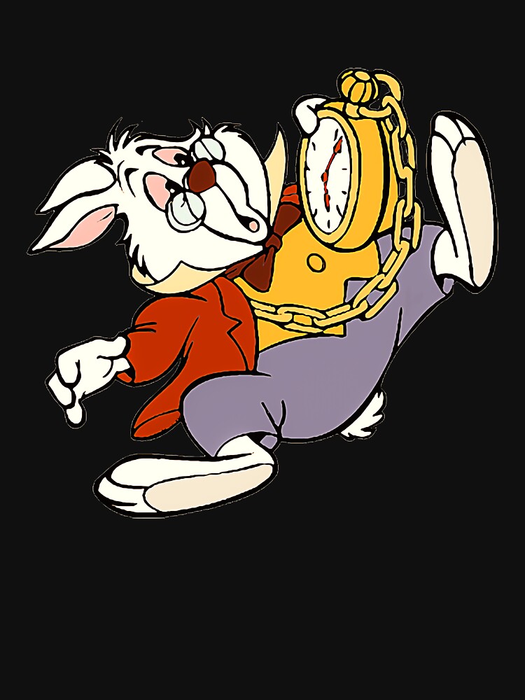 "Alice In Wonderland Alice White Rabbit Sticker" T-shirt for Sale by ...