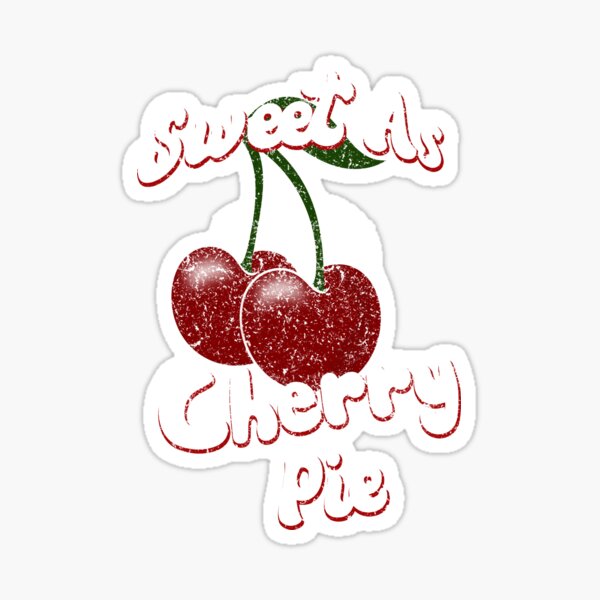 "Sweet as Cherry pie" Sticker for Sale by ramblingladybug | Redbubble