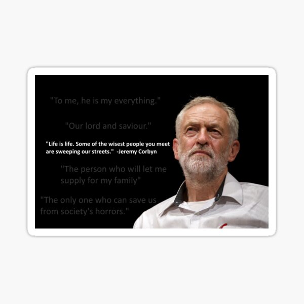 "Jeremy Corbyn Inspiration" Sticker for Sale by AlfieBurch | Redbubble