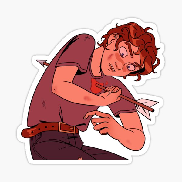 "Lester and the Arrow of Dodona" Sticker for Sale by hyacyntart | Redbubble