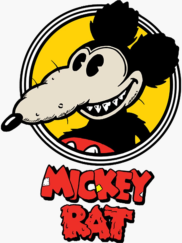 "Mickey Rat" Sticker for Sale by ClaudiaBlake | Redbubble