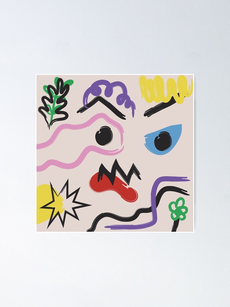 "Angry Face" Poster for Sale by me-fe | Redbubble