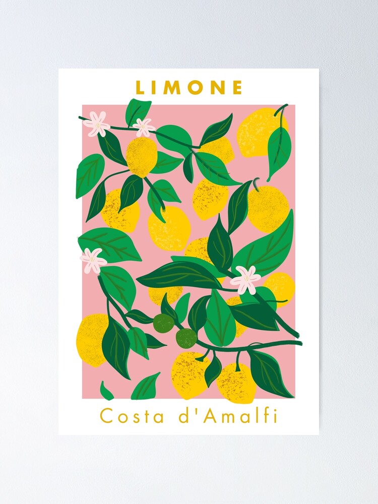 "Amalfi Coast Lemons | Italy" Poster for Sale by TheAliferous | Redbubble