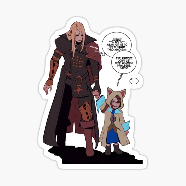 "Meanwhile in Sharlayan" Sticker for Sale by herssians | Redbubble