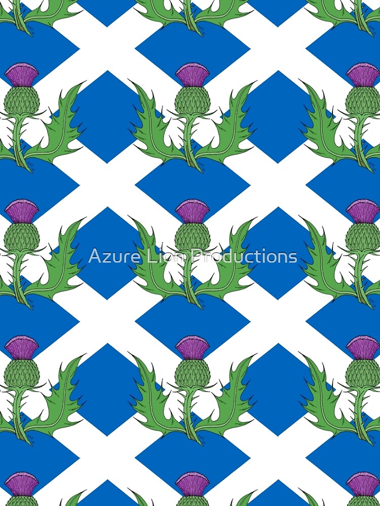 "Scottish Thistle & Saltire" A-Line Dress for Sale by RHFay | Redbubble