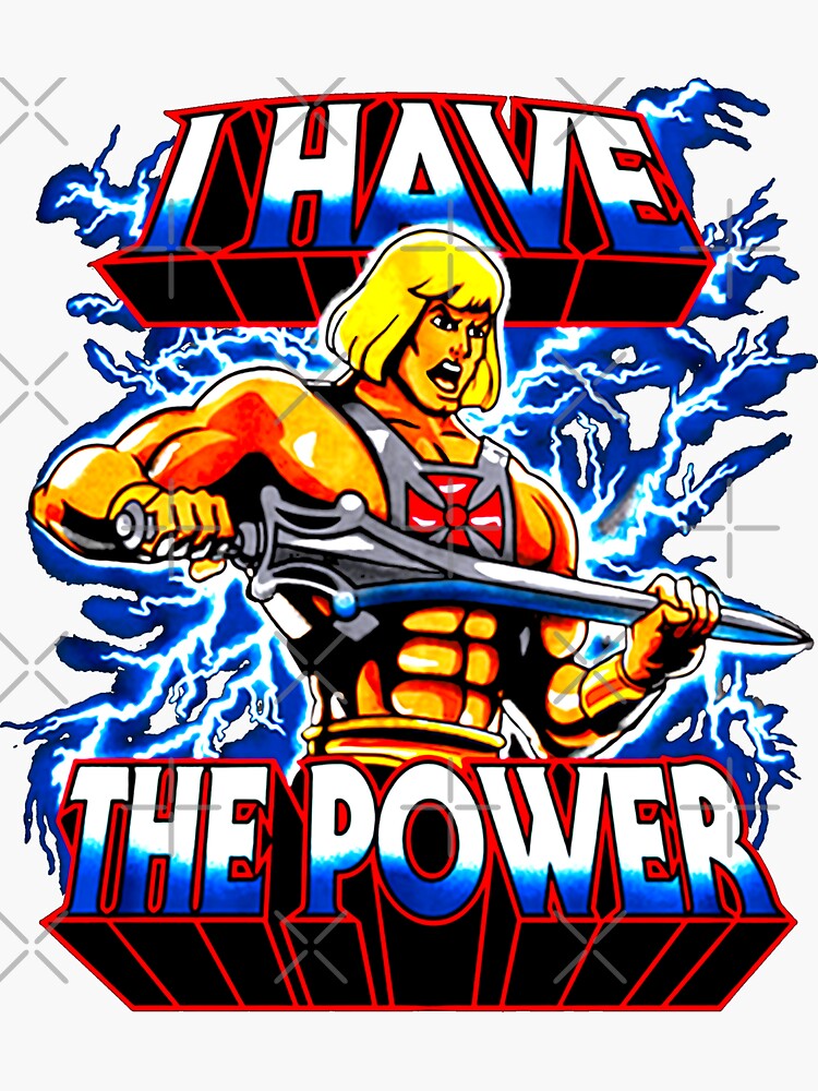 "I Have The Power 80s Classic Cartoons " Sticker for Sale by ...