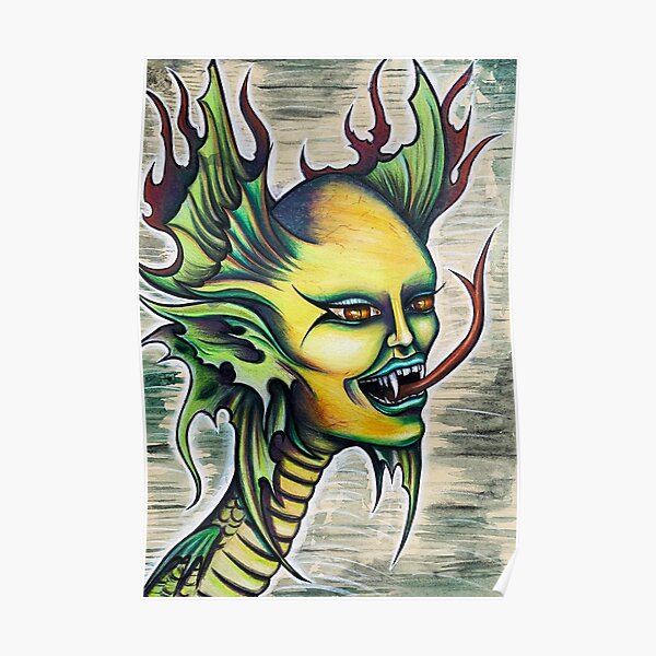 "sea monster" Poster for Sale by borgazi | Redbubble