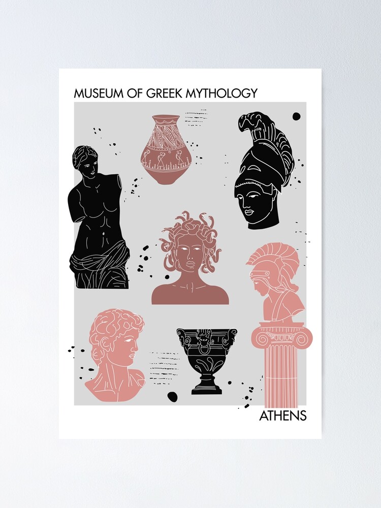 "Museum of Greek Mythology" Poster for Sale by TheAliferous | Redbubble